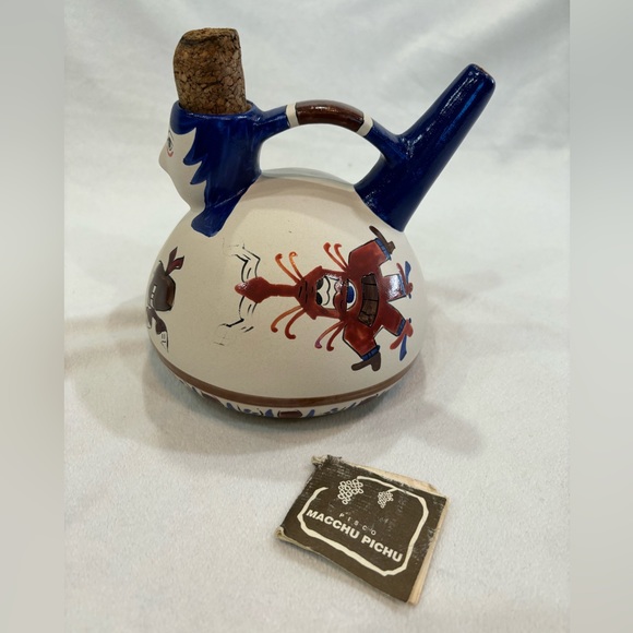 Pisco | Kitchen | Vintage Pisco Macchu Pichu Hand Painted Ceramic ...